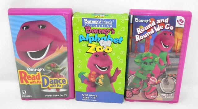BARNEY EDUCATIONAL VHS Lot - Alphabet Zoo - Read & Dance With Me ...