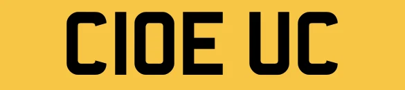 CHLOE UC NUMBER Plate For Sale C10 Euc Private Registration Cherished ...