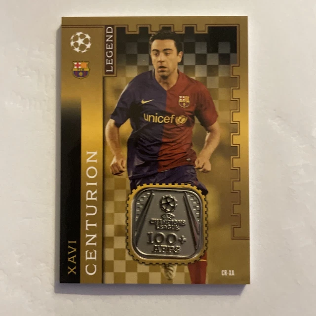 TOPPS MATCH ATTAX 2024 23/24 Centurion Coin Relic Xavi - FC Barcelona £ ...