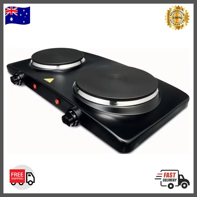 DOUBLE HOT PLATE Portable Electric Cooktop Cooker Stove Hotplate Dual ...