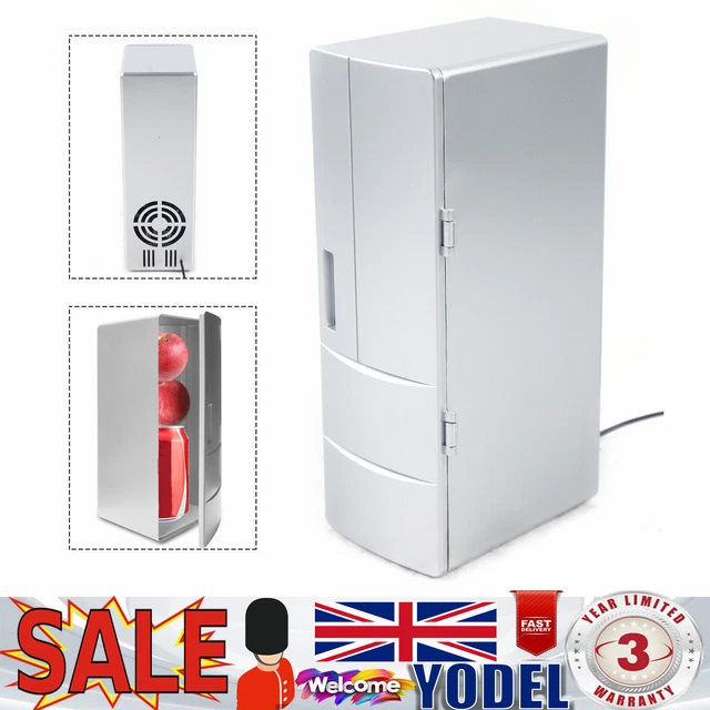 MINI FRIDGE TABLE Top Bedroom Small Cooler Refrigerator with Led Lights ...