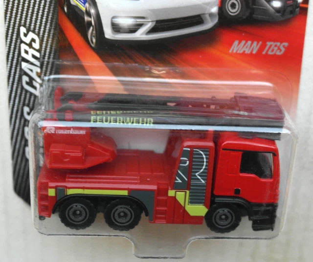 MAJORETTE MAN TGS Feuerwehr Drehleiter Metz Rosenbauer neues Design Neu ...