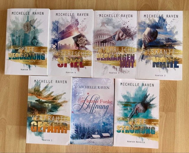 MICHELLE RAVEN KOMPLETTE Clint Hunter Reihe mit sieben Büchern EUR 27 ...