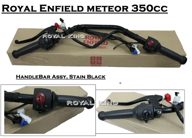 ROYAL ENFIELD &HANDLE Bar Assembly" tache noire pour Meteor 350cc EUR ...