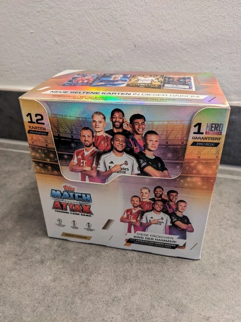 TOPPS MATCH ATTAX UCL UEFA 2025/2026 25/26 Display Box mit 32 Booster ...