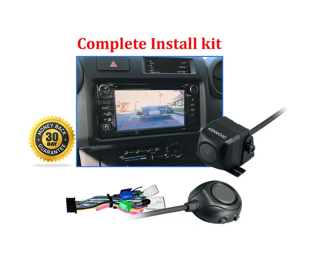 KENWOOD CMOS-320 REVERSE Camera Kit to suit Toyota Landcruiser VDJ79R ...