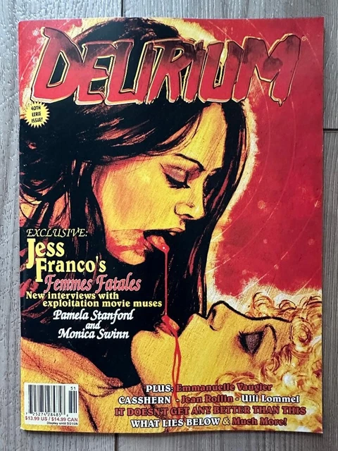 DELIRIUM ISSUE 40 HORROR Magazine EXCLUSIVE JESS FRANCO FEMME FATALES What Below £11.01 ...