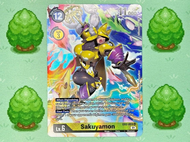 DIGIMON - SAKUYAMON (Alternate Art) - EX2-024 SR - Digital Hazard EUR ...