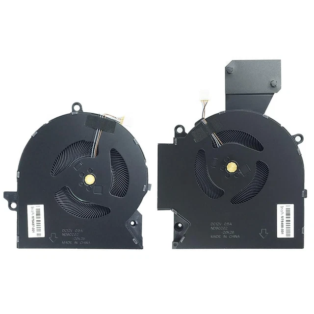 12V CPU/GPU COOLING Fans for HP OMEN 16-B 16-C RTX3060 RTX3070 Series ...