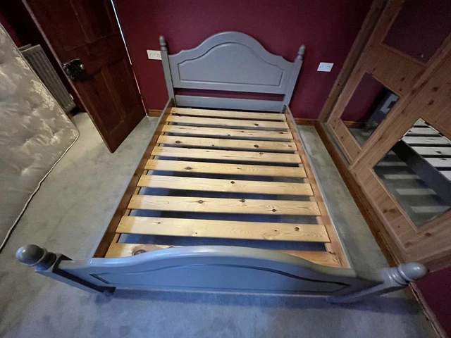HAND PAINTED PINE Double Bed Frame £156.70 - PicClick UK