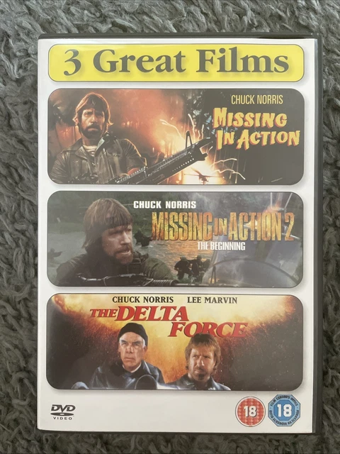 3 GREAT FILMS Missing In Action, Missing In Action 2 & The Delta Force ...