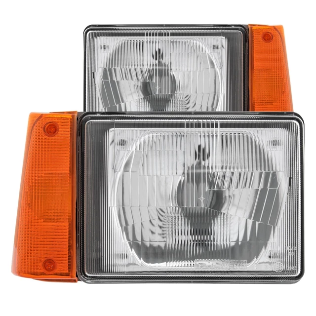 SET DI FARI Alogeni Per Fiat Panda 141 750 1000 I.E. CAT 141A 900 1100 ...