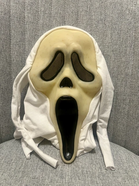 SCREAM GHOST FACE Mask Fun World Div Gen 1 Glow In The Dark Cotton ...