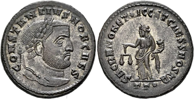 ROMAN COIN OF Constantius I as Caesar - From the Rauceby Hoard - Near ...