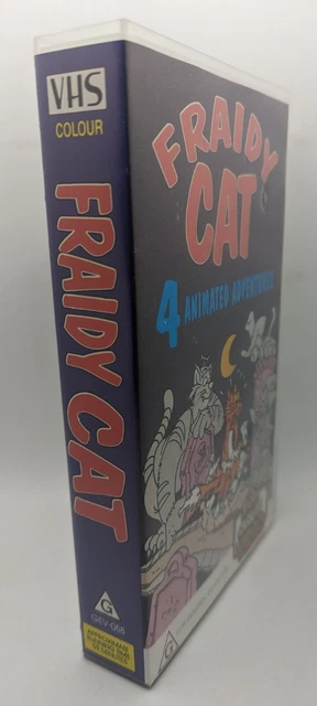 FRAIDY CAT -VHS Video Tape Animated Kids TV Cartoon Series - RARE Vintage $21.00 - PicClick AU