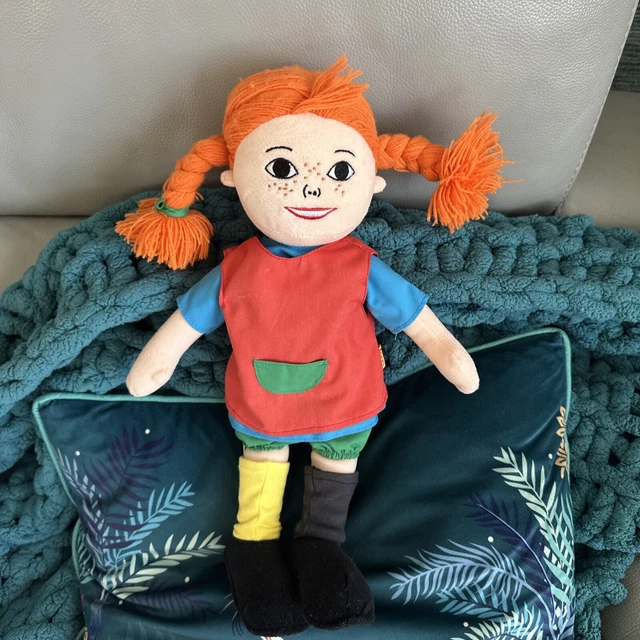 ASTRID LINDGREN RAG Doll Pippi Longstocking Micki Sweden Pippi ...