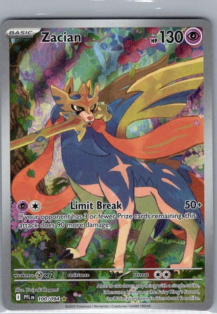 ZACIAN 100/094 ME02: Phantasmal Flames - Pokemon Card - NM $8.44 ...