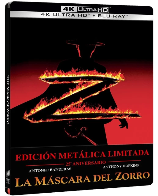 LA MÁSCARA DEL zorro (4K UHD + Blu-ray) (Ed. especial metálica) [Blu-ray] EUR 53,06 - PicClick IT