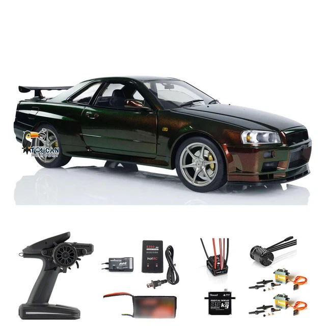 CAPO R34 METAL 4x4 1/8 RC Drift Racing Car RTR High-speed Brushless ...