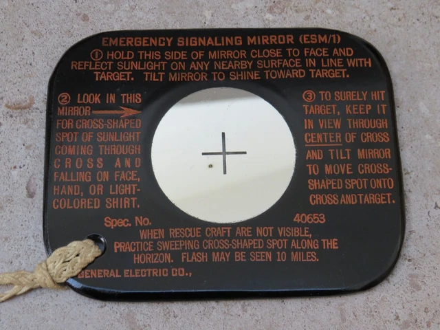 USAAF US ARMY AAF WWII Emergency Signalling Mirror ESM / 1 £37.95 ...