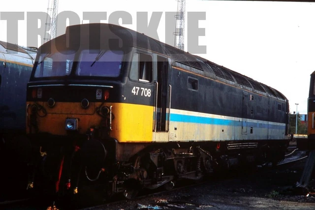 35MM SLIDE BR British Railways Diesel Loco Class 47 47708 1990 Original ...