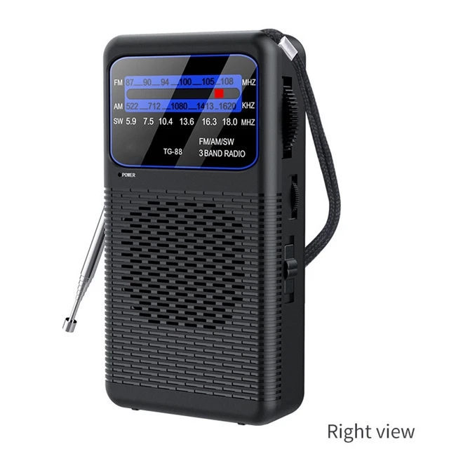LOUD AND CLEAR Compact Battery Powered AM/FM/SW Radio Perfect for Any ...