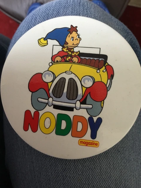 BBC - NODDY Magazine - Button Badge - 75mm dia. - 1994 - UK FREEPOST ...