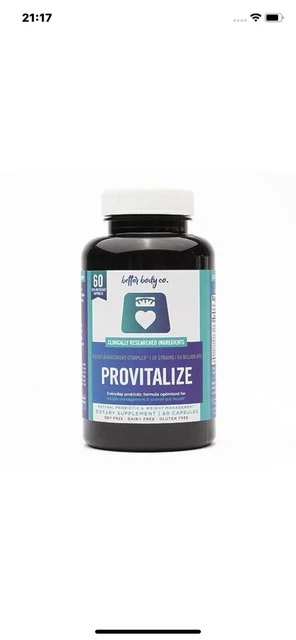 PROVITALIZE | BETTER Body Co| Natural Menopause Probiotics,100% Natural ...