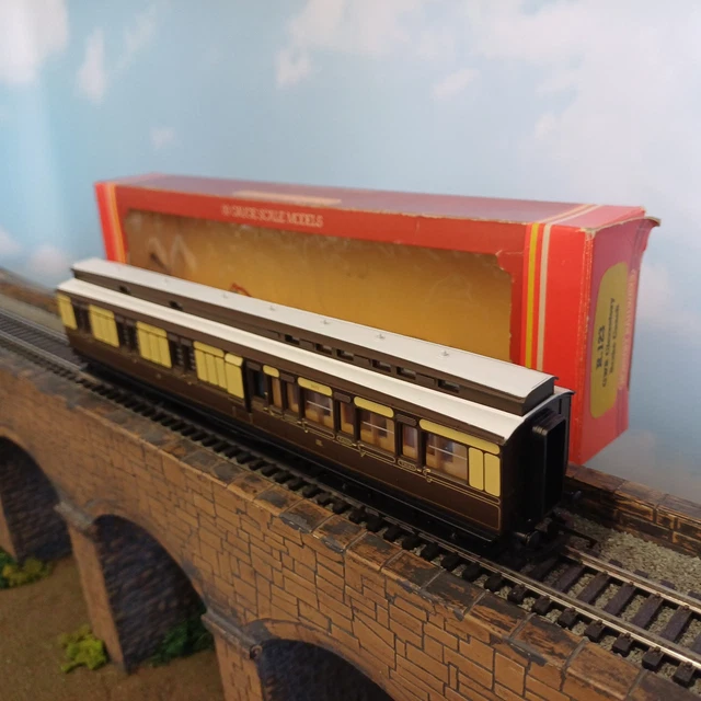 HORNBY R123. GWR Clerestory Brake & 3rd Coach. Vintage Model Railway ...
