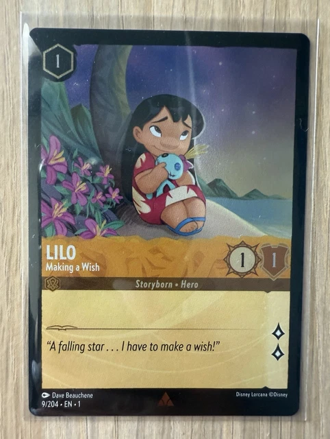 DISNEY LORCANA, LILO Making a Wish - Rare foil 9/204 £16.32 - PicClick UK