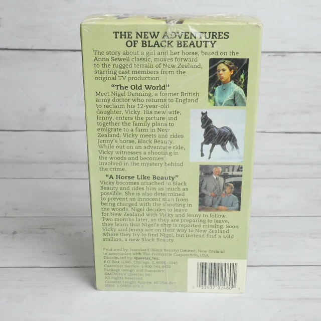THE NEW ADVENTURES of Black Beauty (VHS) Movie Horses New Zealand New ...
