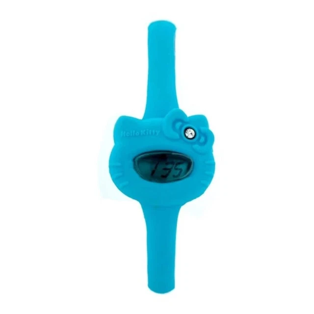 HK7123L-12 WATCH HELLO KITTY Natural Rubber Blue Blue Women EUR 18,20 ...