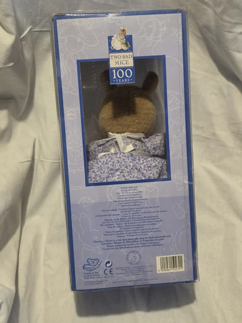 BEATRIX POTTER TWO Bad Mice Hunca Munca Soft Toy Boxed 100 Years ...