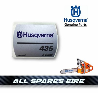 GENUINE OEM HUSQVARNA 435 Recoil Starter Decal Sticker Chainsaw ...