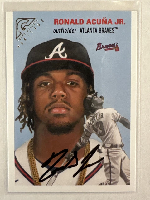 TOPPS GALLERY 2020 Ronald Acuna Jr Atlanta Braves Heritage #Ht-4 EUR 5,62 - PicClick IT