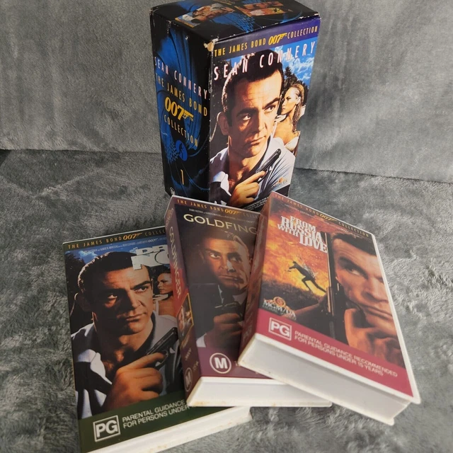 THE JAMES BOND 007 Collection VHS 3 Box Set Video Tape Sean Connery Goldfinger £4.37 - PicClick UK