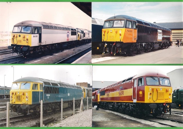 4 BRITISH RAILWAY Photos - Class 56 Diesel Locos - BR LoadHaul ...