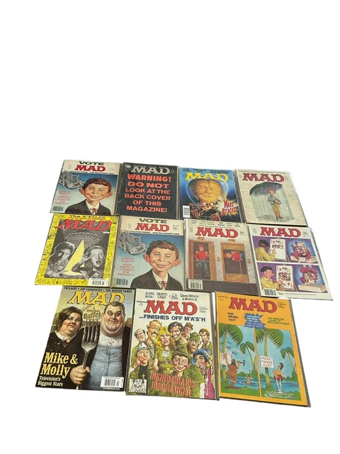 MAD MAGAZINE LOT Bundle Mars Attack X Files Vote Mad Mike Molly Mash ...