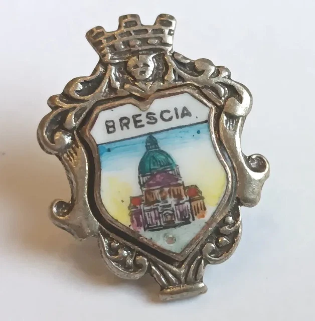 SPILLA PINS DISTINTIVO Stemma Simbolo Badge Logo Crest Ceramica Turismo ...