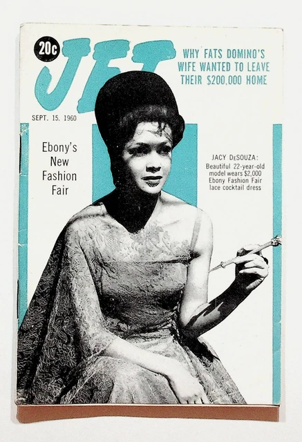 1960 SEPTEMBER 15 JET Magazine Fats Domino Sammy Davis Jr. Eartha Kitt ...