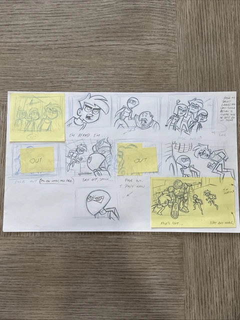 DANNY PHANTOM ORIGINAL Nickelodeon Animation Storyboard Production Art ...