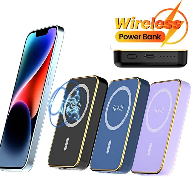 1000000MAH MAG SAFE Wireless Power Bank Battery Pack For iPhone 15 14 ...