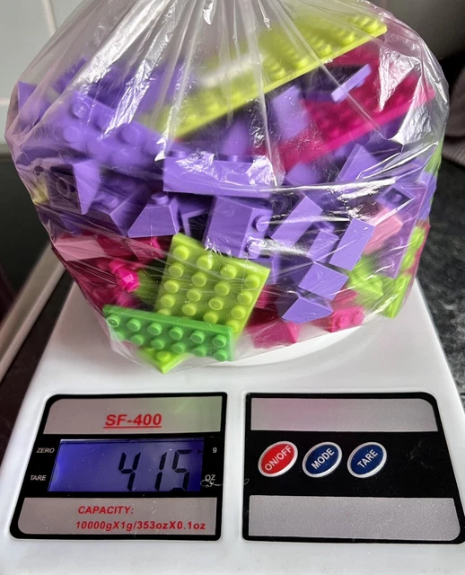 ASSORTED MEGA BLOKS Micro Bricks Mixed Random Collection Approx 415G ...