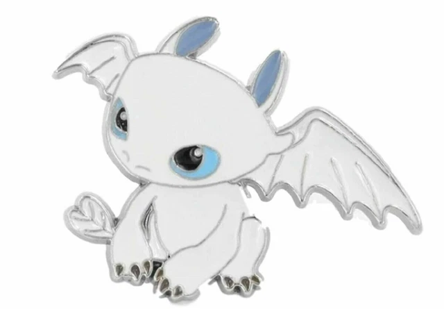 HOW TO TRAIN Your Dragon Toothless Light Fury Cute Pin Badge £4.99 ...