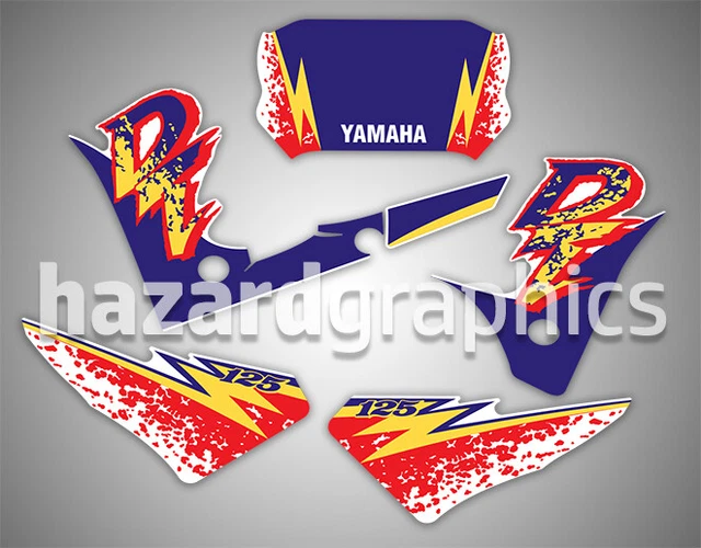 YAMAHA DT DTR DT125R Graphics Sticker Decal Set (1995) White Model EUR ...