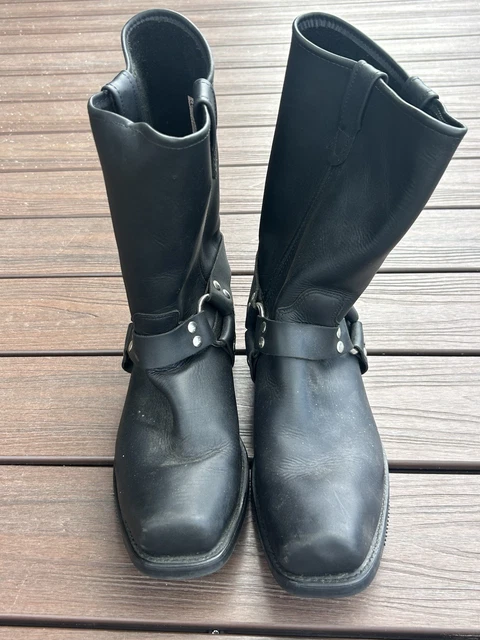 DOUBLE H SIERRA Motorcycle Boots Oil Chemical Resistant Square Toe ...