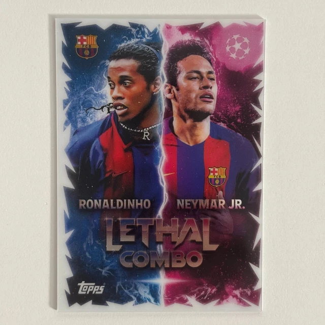 TOPPS MATCH ATTAX 25/26 CL 2025/2026 Lethal Combo Ronaldinho vs Neymar ...