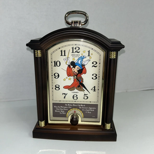 DISNEY SEIKO QUARTZ Mickey Mouse Musical Alarm Clock Sing Along Jukebox Vintage £55.84 - PicClick UK