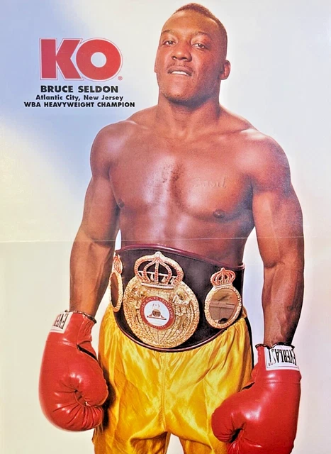 1996 VINTAGE MAGAZINE Poster Bruce Selson Heavyweight Boxing Champion ...