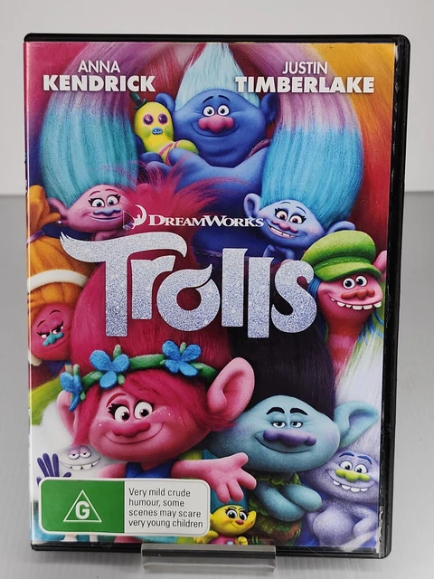 TROLLS DVD 2016 Anna Kendrick, Justin Timberlake, Zooey Deschanel John ...